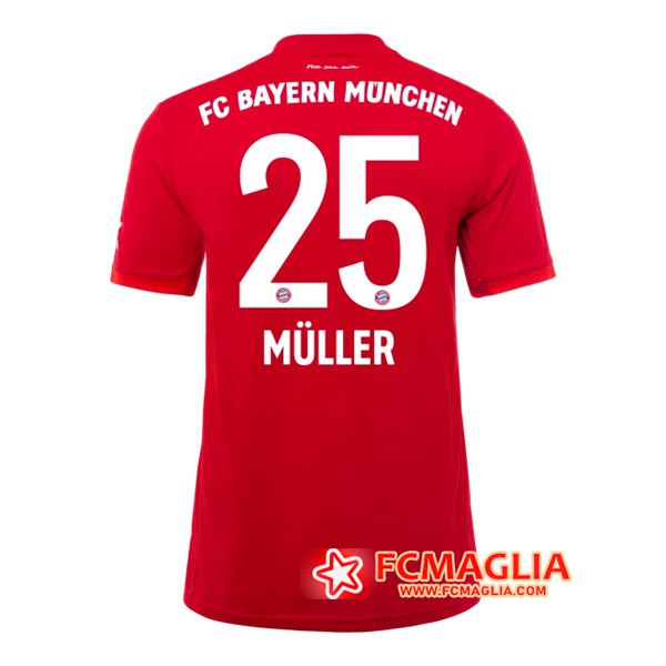Maglia Calcio Bayern Monaco (MULLER 25)Prima 2019/20 | Venduto a ...