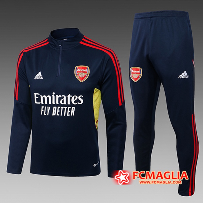 Le Nuove Insieme Tuta Calcio Arsenal Bambino Blu Marin 2022/2023 Prezzo