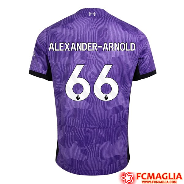 Nuove Maglie Calcio Liverpool (ALEXANDER-ARNOLD #66) 2023/2024 Terza A ...