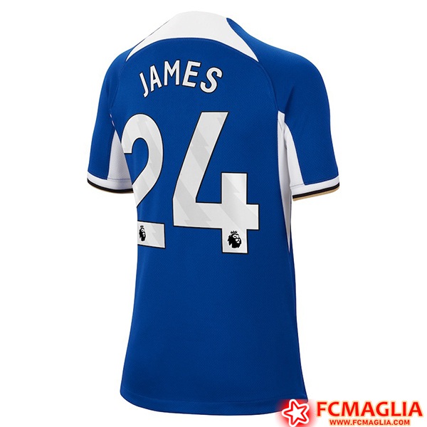 Numeri Maglie Calcio Chelsea (JAMES #24) 2023/2024 Prima Poco Prezzo
