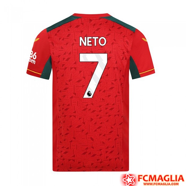 Numeri Maglie Calcio Wolves (NETO #7) 2023/2024 Seconda Poco Prezzo