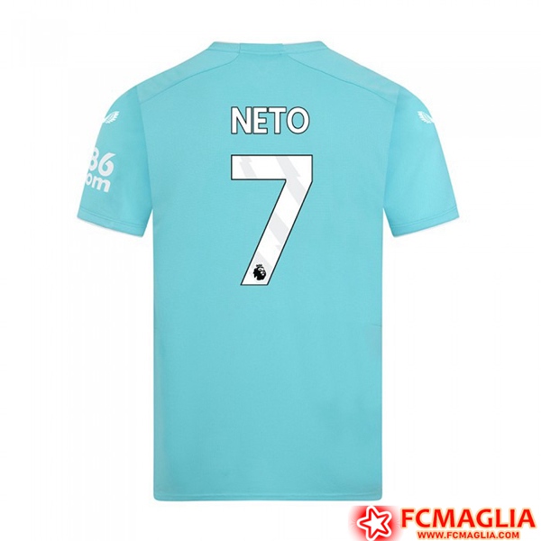 Nuove Maglie Calcio Wolves (NETO #7) 2023/2024 Terza A Poco Prezzo