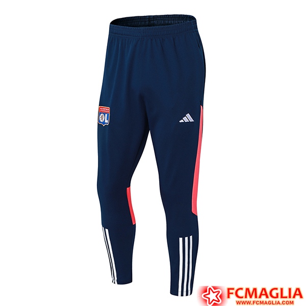 Nuova Pantaloni Da Allenamento Lione Blu/Rosa 2023/2024 Basso Prezzo