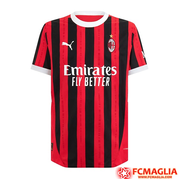 Nuova Nuova Maglie Calcio AC Milan Prima 2024/2025 Basso Prezzo